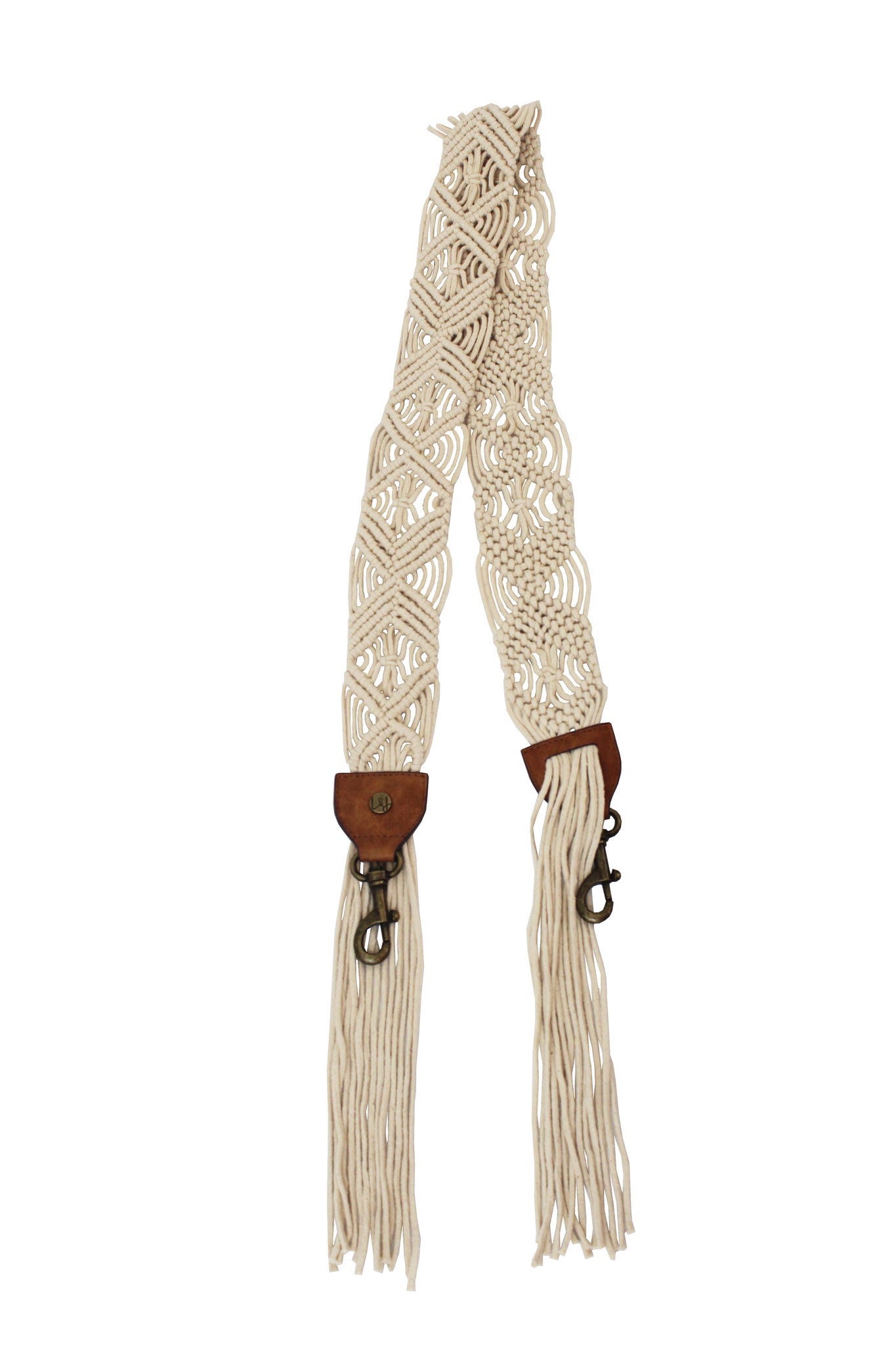 Macramé Guitar Strap in Natural - Elle Jae Gypset
